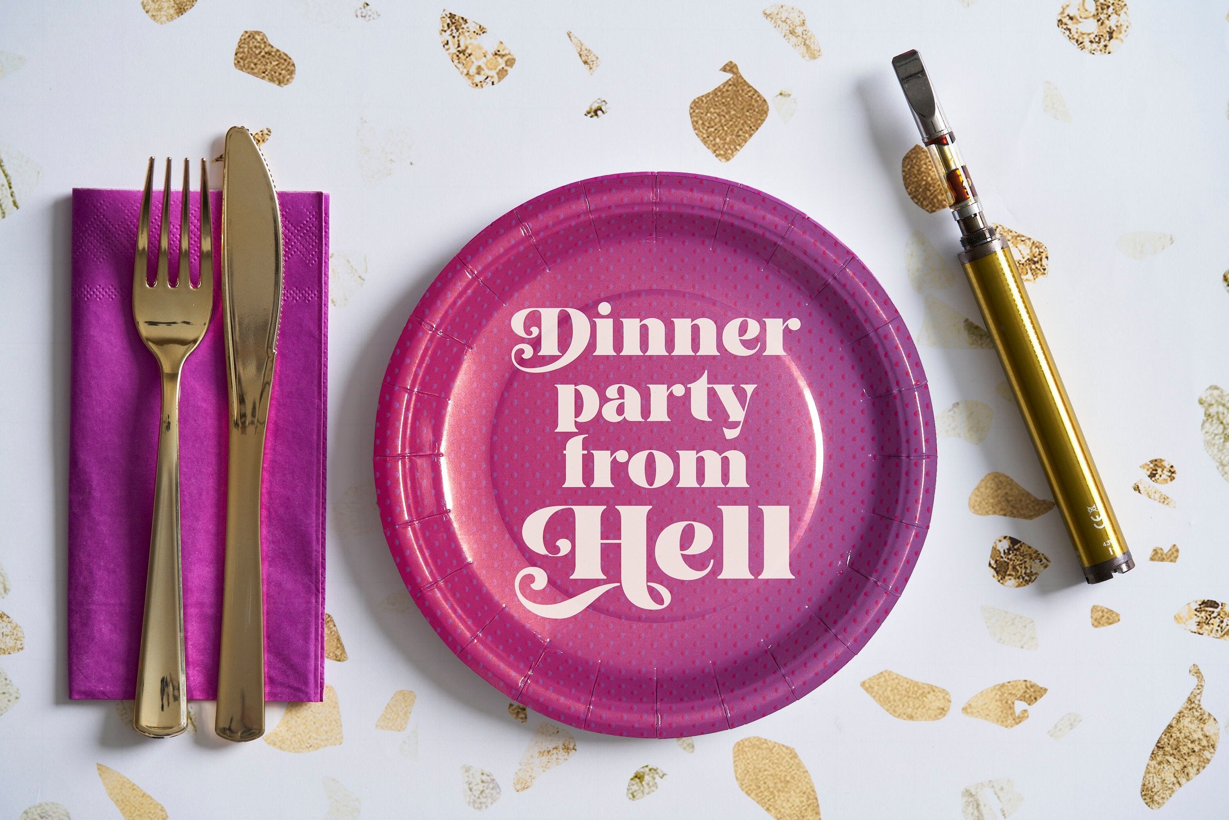 Dinner Party From Hell Paper Plate set – Fish Mongers Daughter